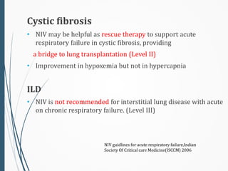 Niv(non invasive ventilation) aiims ppt | PPTX