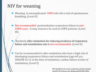 Niv(non invasive ventilation) aiims ppt | PPTX