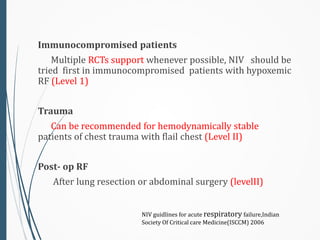 Niv(non invasive ventilation) aiims ppt | PPTX
