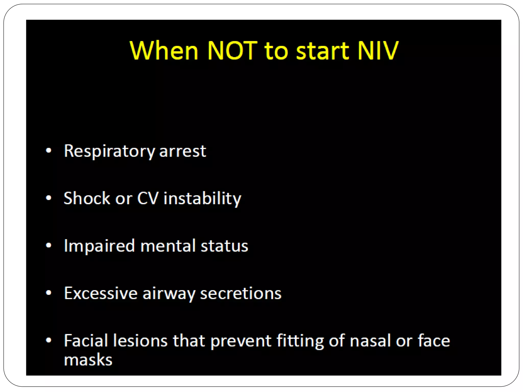 NIV(NON INVASIVE VENTILATION) | PPT | Free Download