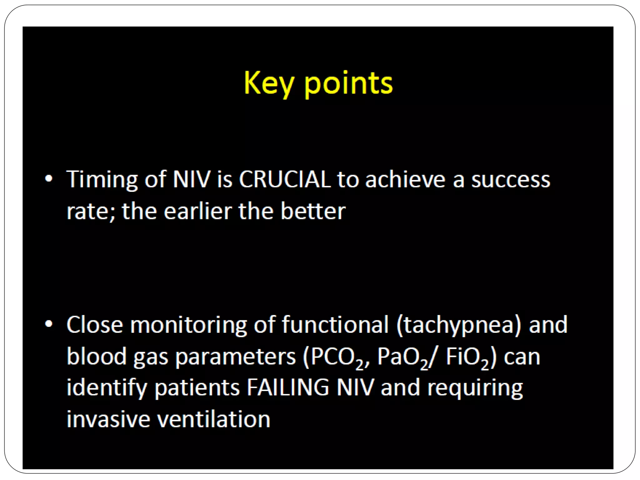 NIV(NON INVASIVE VENTILATION) | PPT
