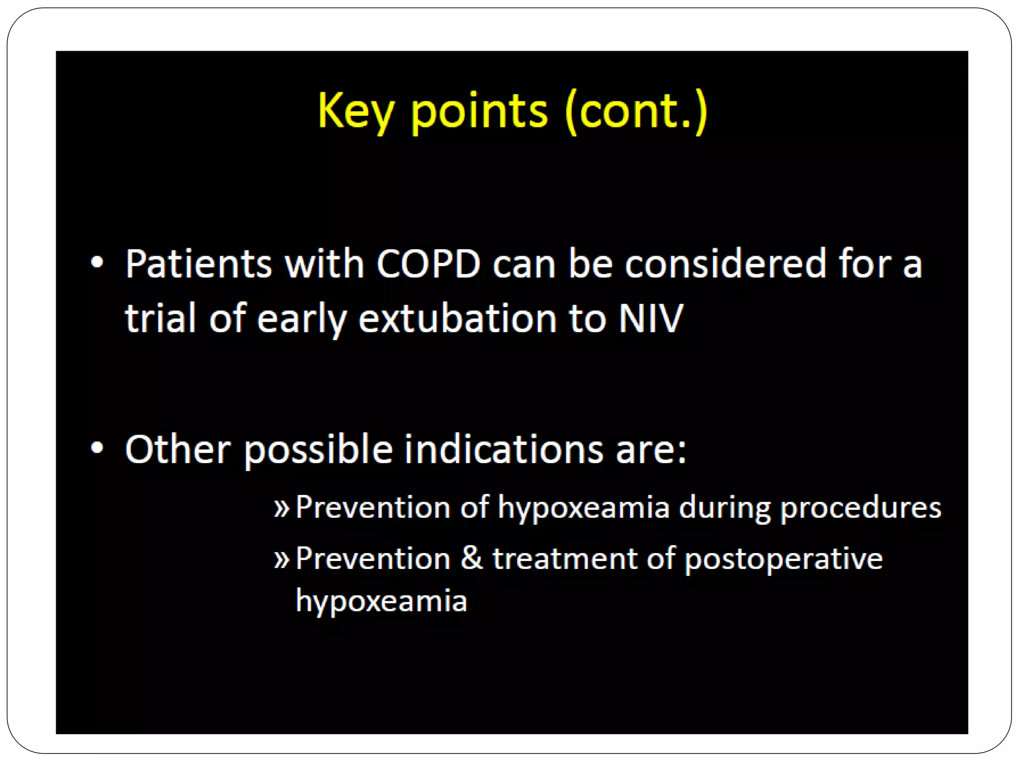 NIV(NON INVASIVE VENTILATION) | PPT
