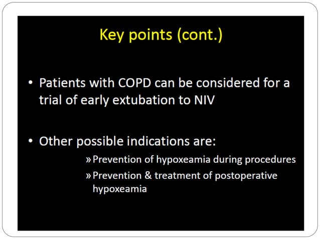 NIV(NON INVASIVE VENTILATION) | PPT