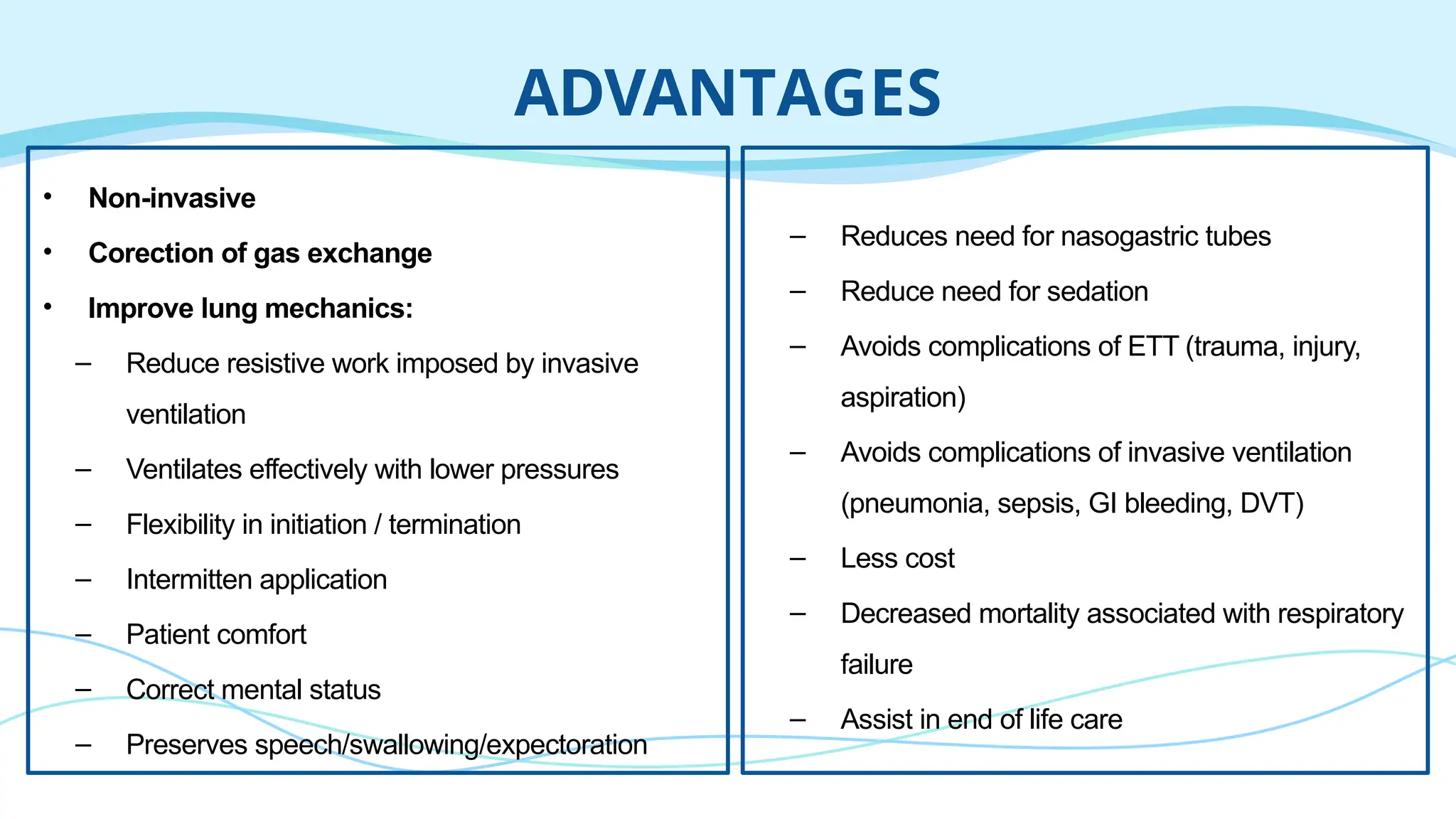 Non-invasive Ventilation in lung disease | PPTX