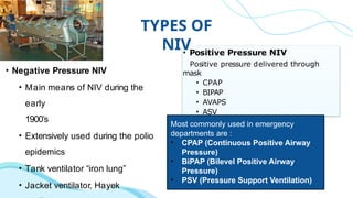 Non-invasive Ventilation in lung disease | PPT