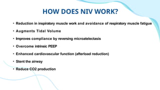 Non-invasive Ventilation in lung disease | PPTX