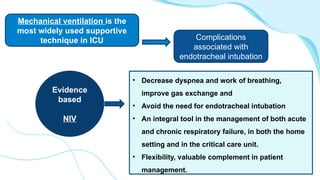 Non-invasive Ventilation in lung disease | PPTX