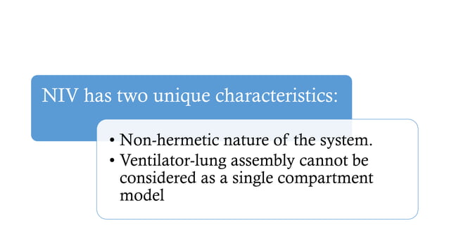 Niv ventilatory modes | PDF
