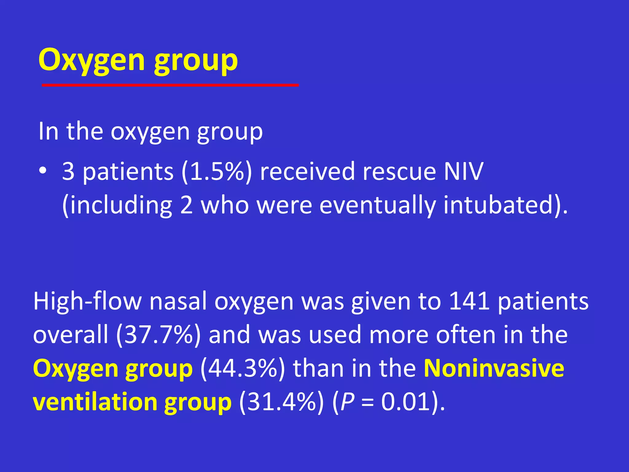 Niv vs high flow oxygen | PPTX