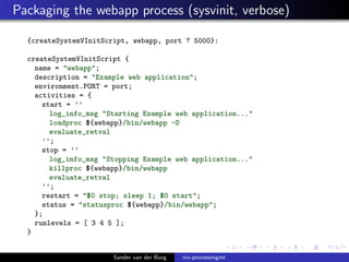 nix-processmgmt: An experimental Nix-based process manager-agnostic framework | PPT