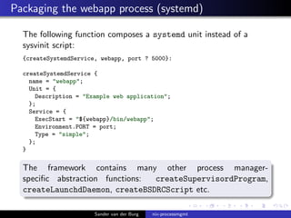 nix-processmgmt: An experimental Nix-based process manager-agnostic framework | PPT