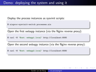 nix-processmgmt: An experimental Nix-based process manager-agnostic framework | PPT
