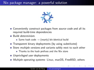 nix-processmgmt: An experimental Nix-based process manager-agnostic framework | PPT