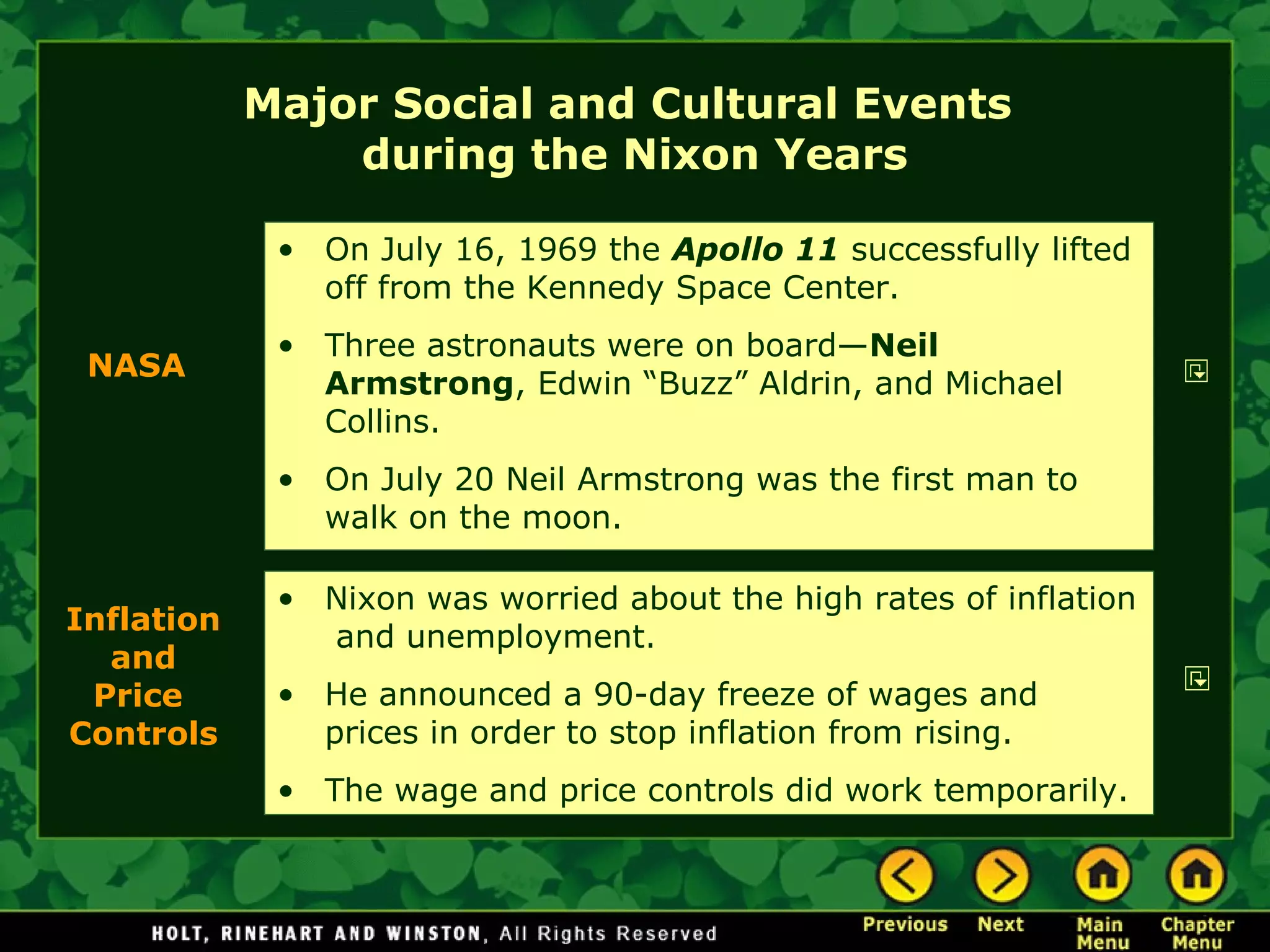 Nixon, Ford, & Carter | PPT