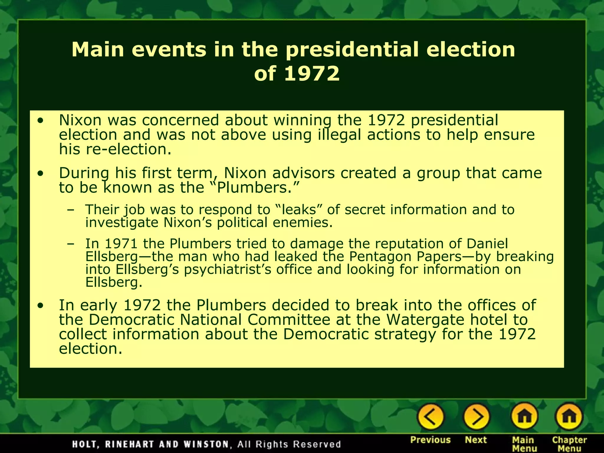 Nixon, Ford, & Carter | PPT