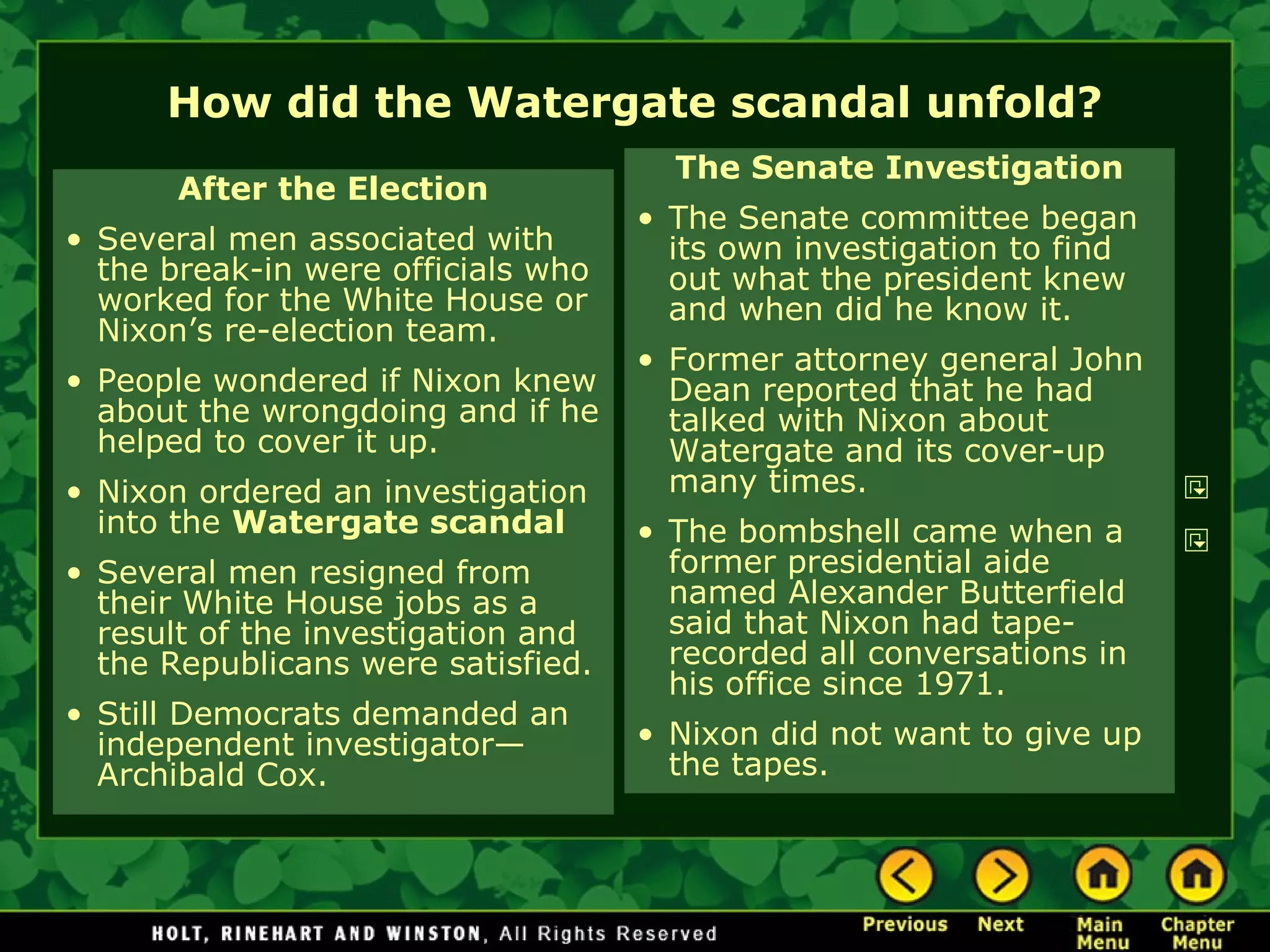 Nixon, Ford, & Carter | PPT