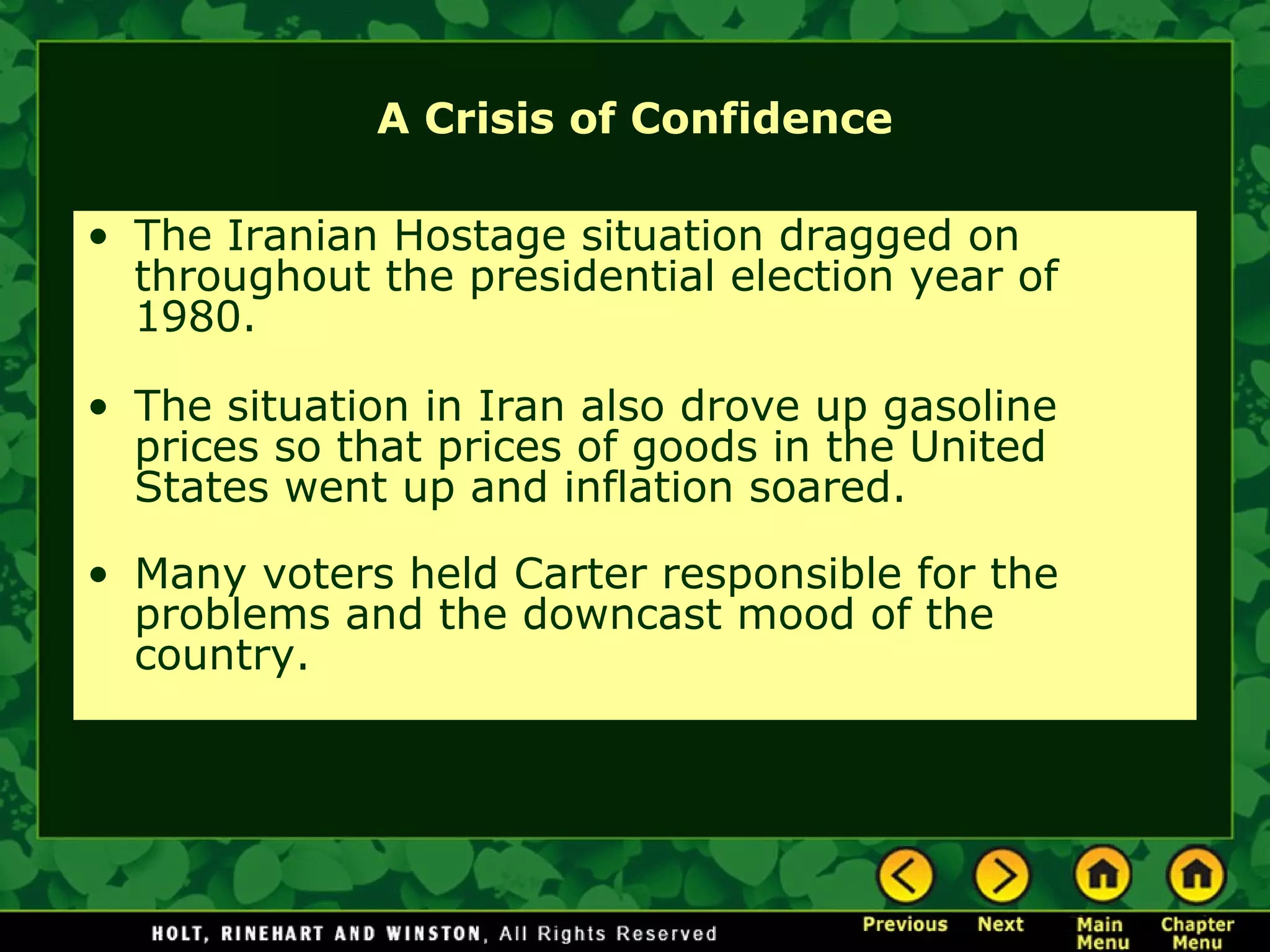 Nixon, Ford, & Carter | PPT