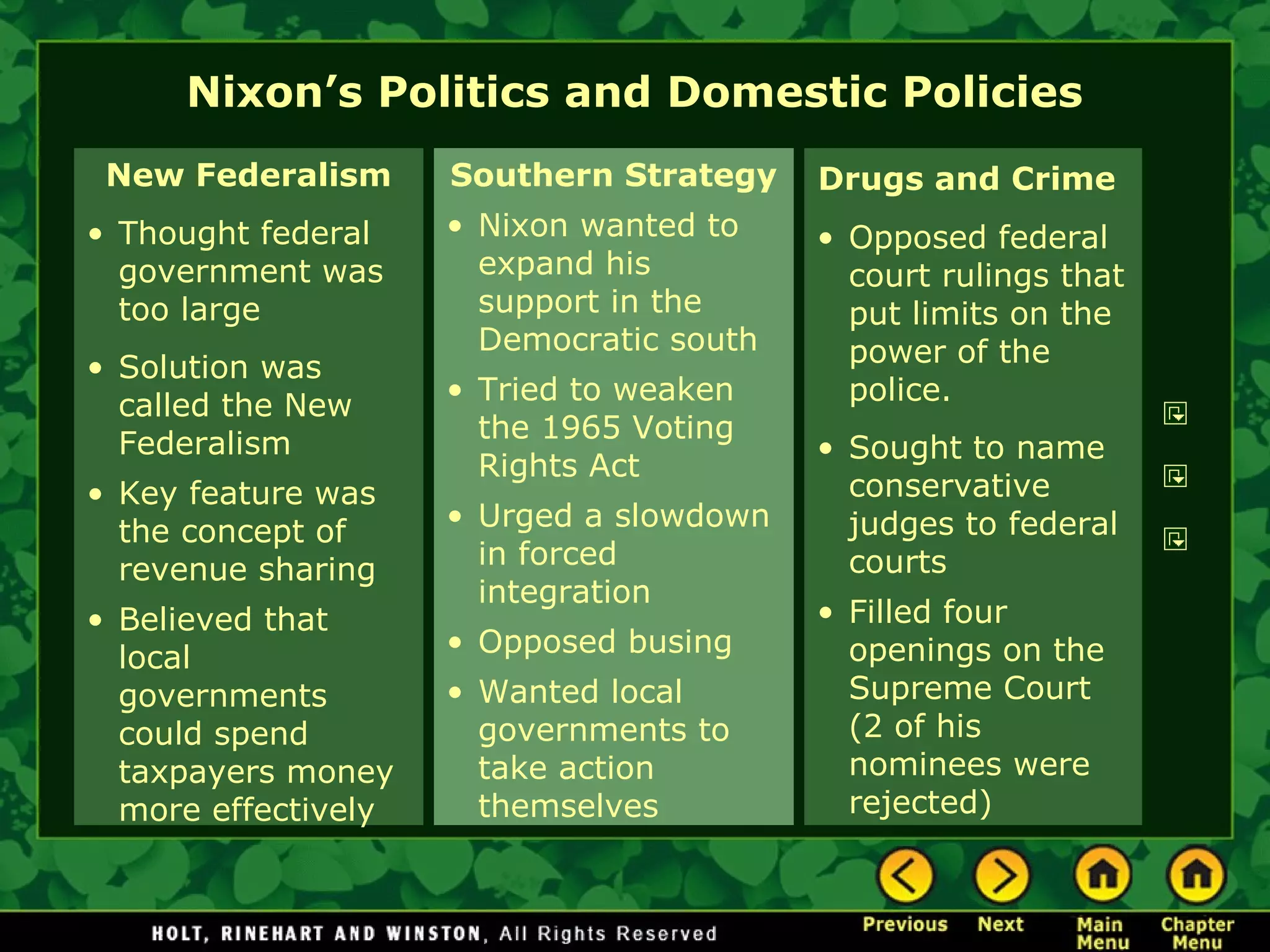 Nixon, Ford, & Carter | PPT