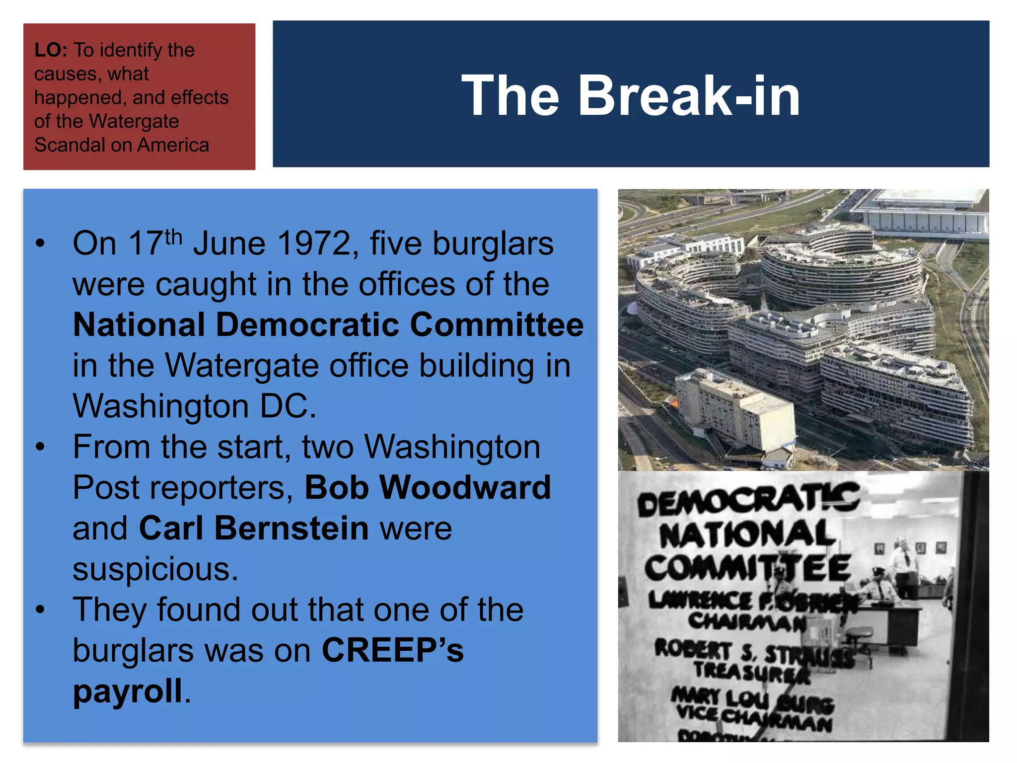Nixon and the watergate scandal | PPTX