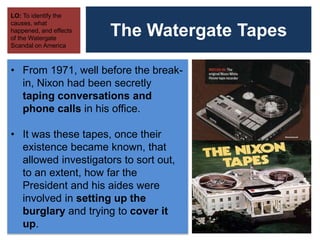 Nixon and the watergate scandal | PPTX