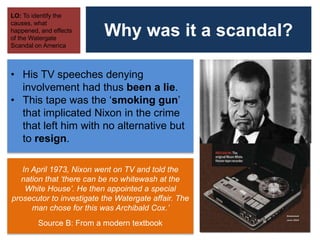Nixon and the watergate scandal | PPTX