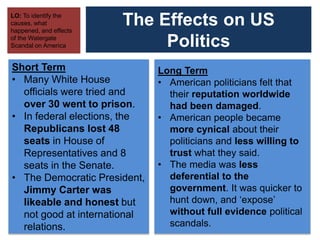 Nixon and the watergate scandal | PPTX