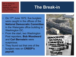 Nixon and the watergate scandal | PPTX
