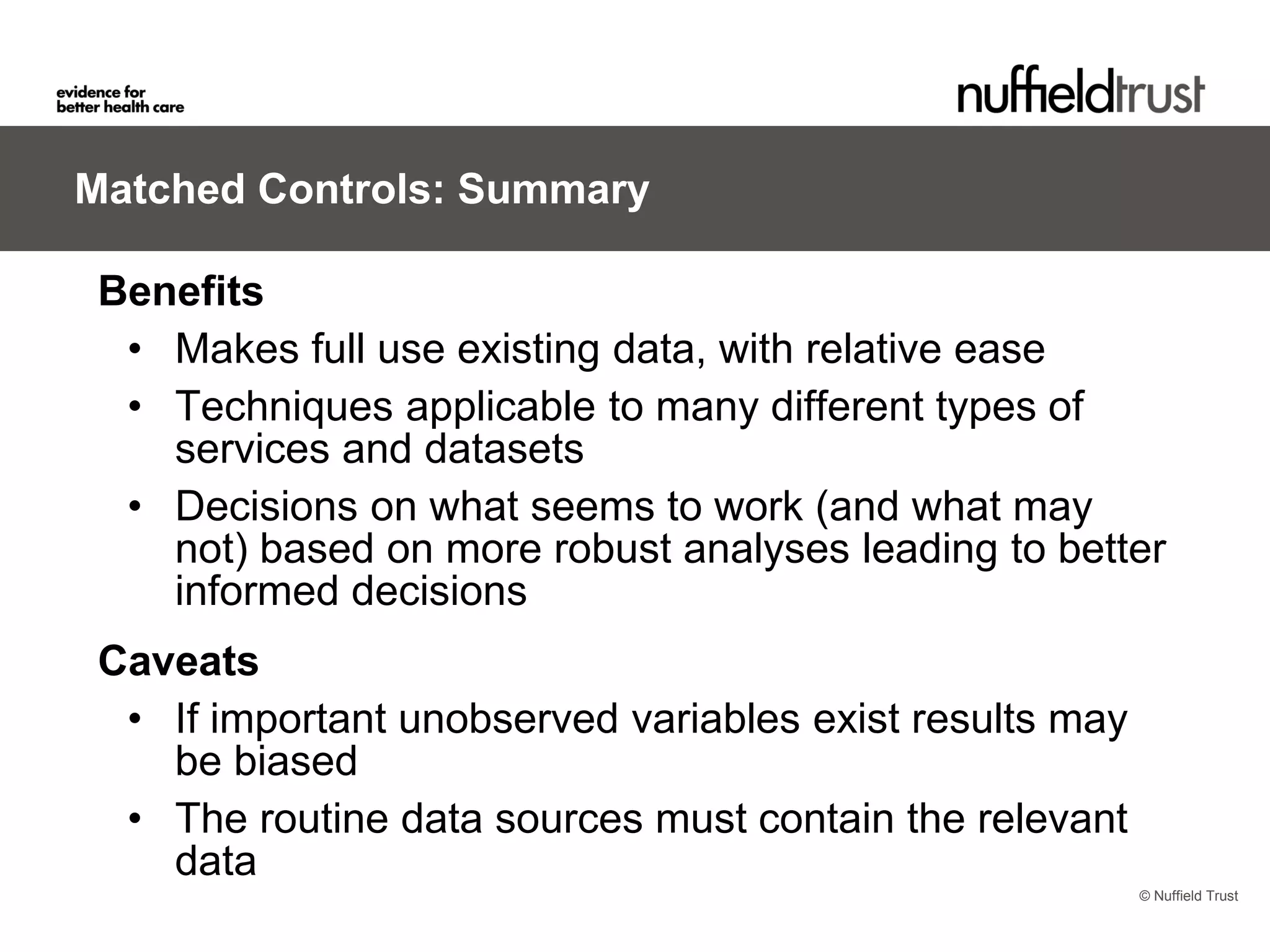 Cono Ariti: matched control studies | PPT