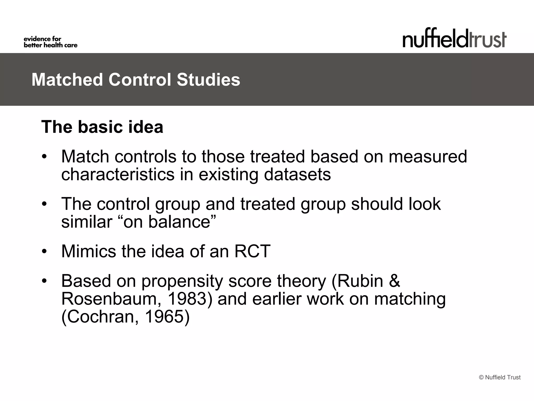 Cono Ariti: matched control studies | PPT