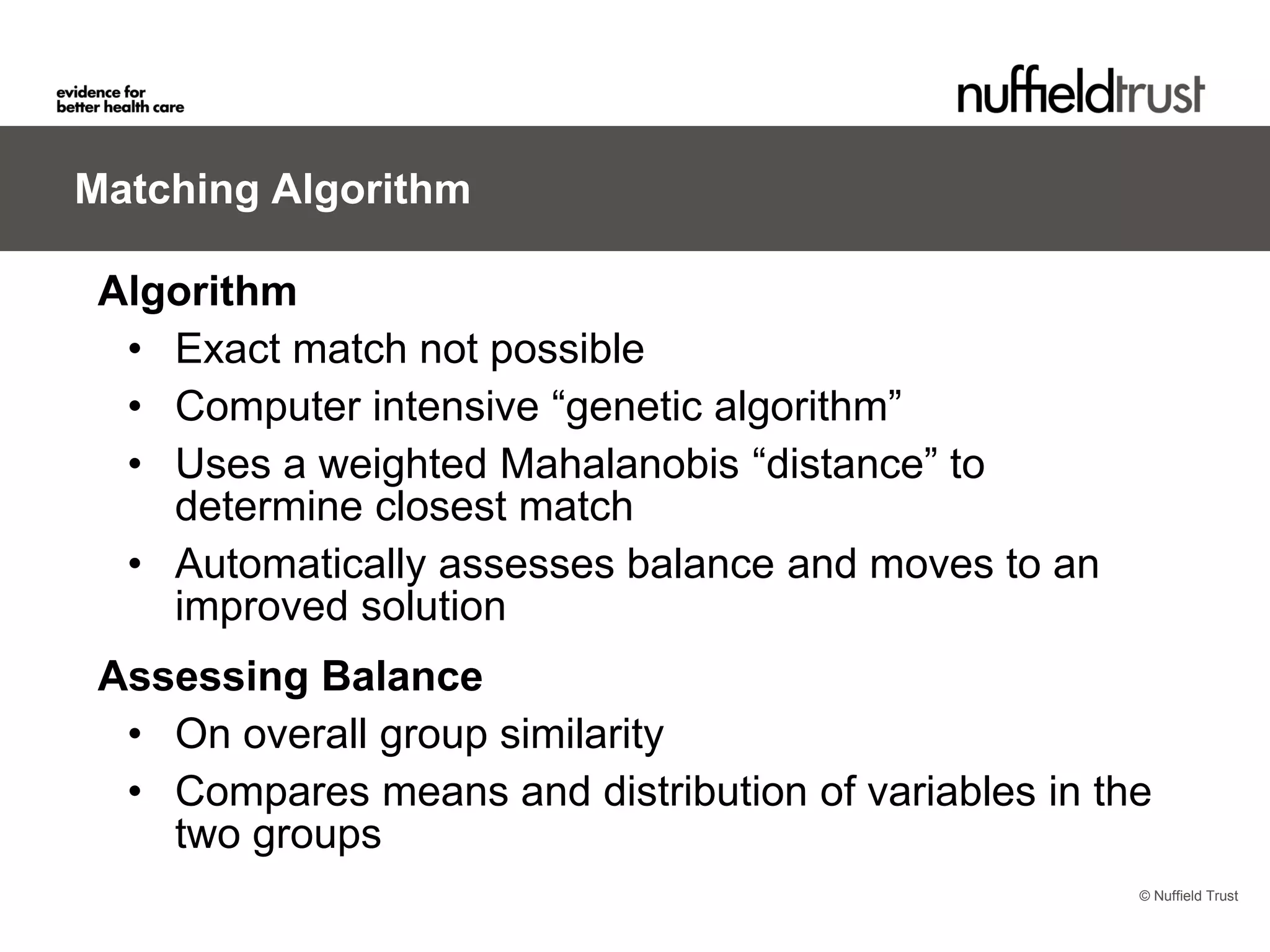 Cono Ariti: matched control studies | PPT