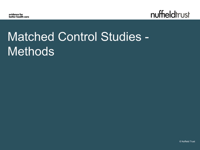 Cono Ariti: matched control studies | PPT