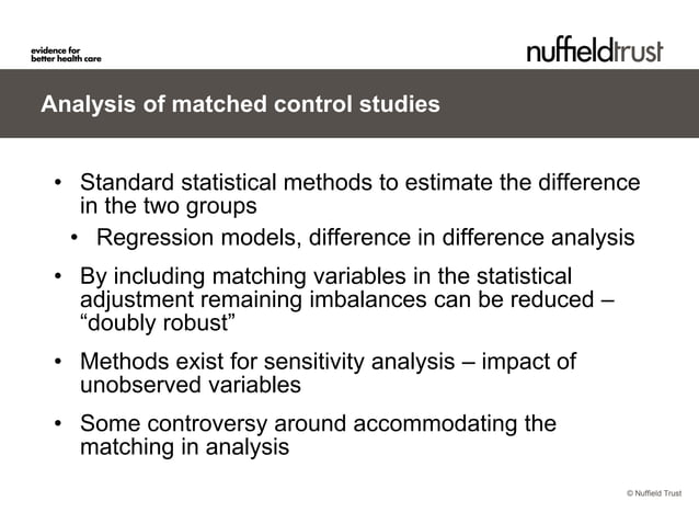 Cono Ariti: matched control studies | PPT