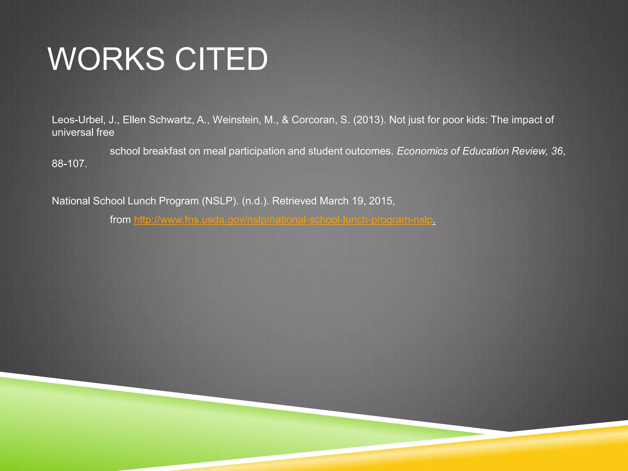 National School Lunch Program Presentation | PPTX