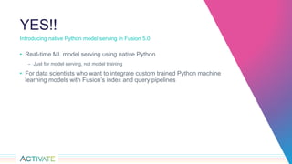 Productionizing Python ML Models Using Fusion 5 | PPTX