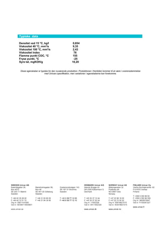 Univar mould oil 10 dk tds | PDF