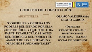 ¿Qué es una constitución? | PPTX
