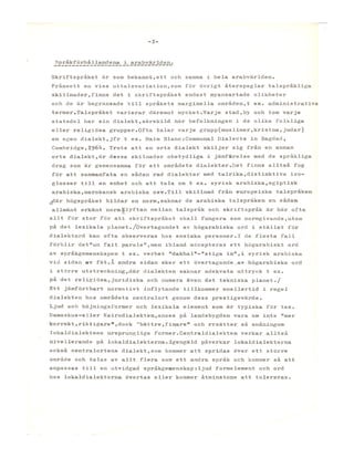 Arabiska dialekter - Arabic dialects - Margareta Larssen | PDF
