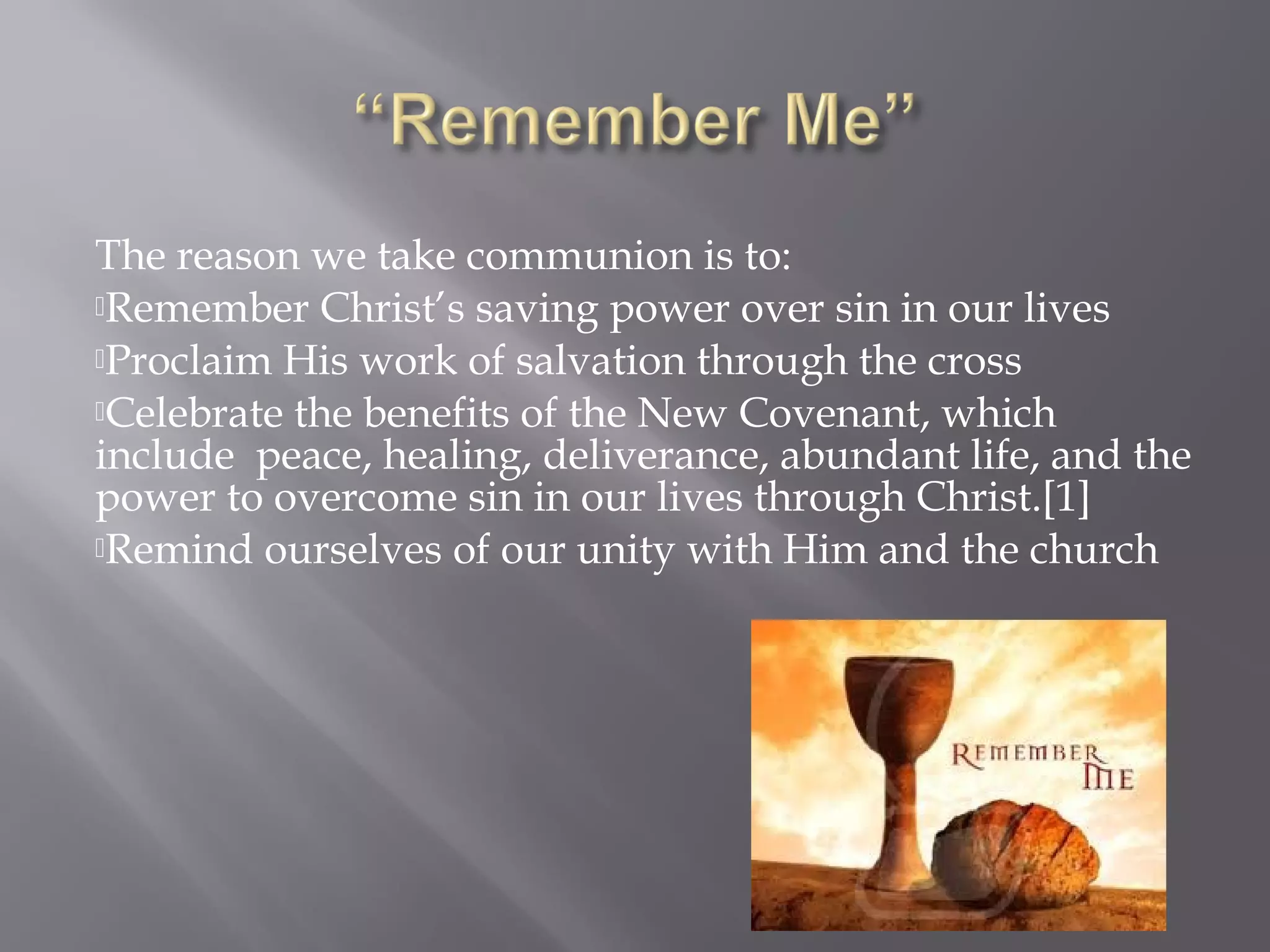 What is Holy Communion? | PPT