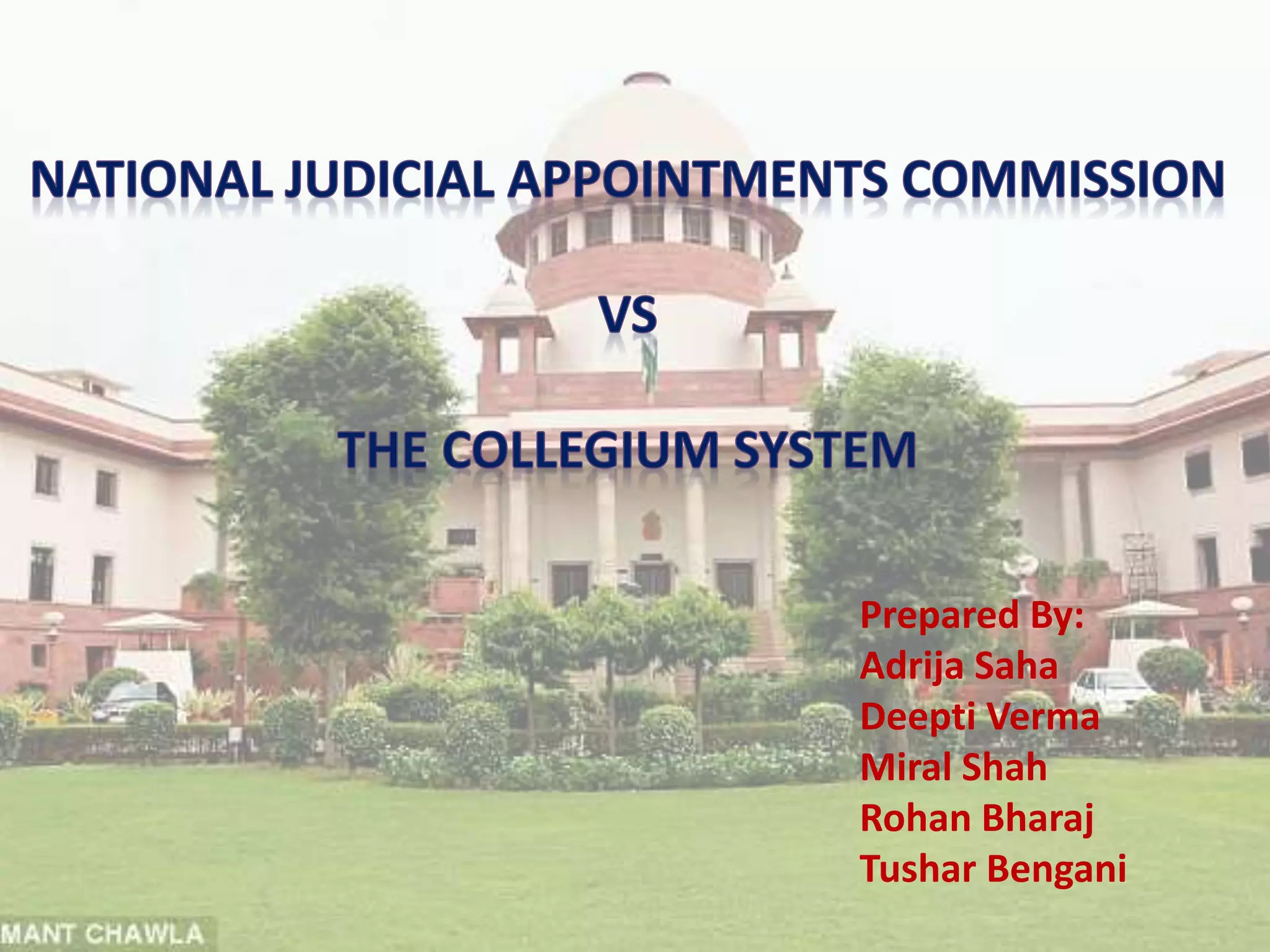 National Judicial Appointments Commission (NJAC) | PPTX