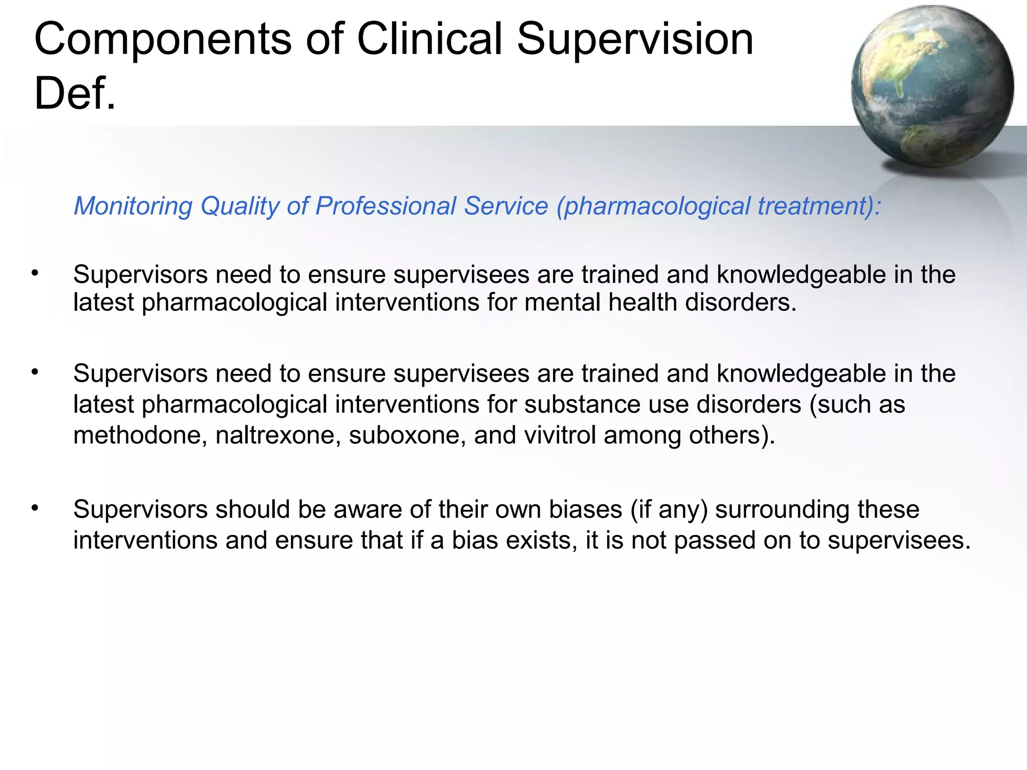 LPC Models and Techniques in Clinical Supervision | PPT