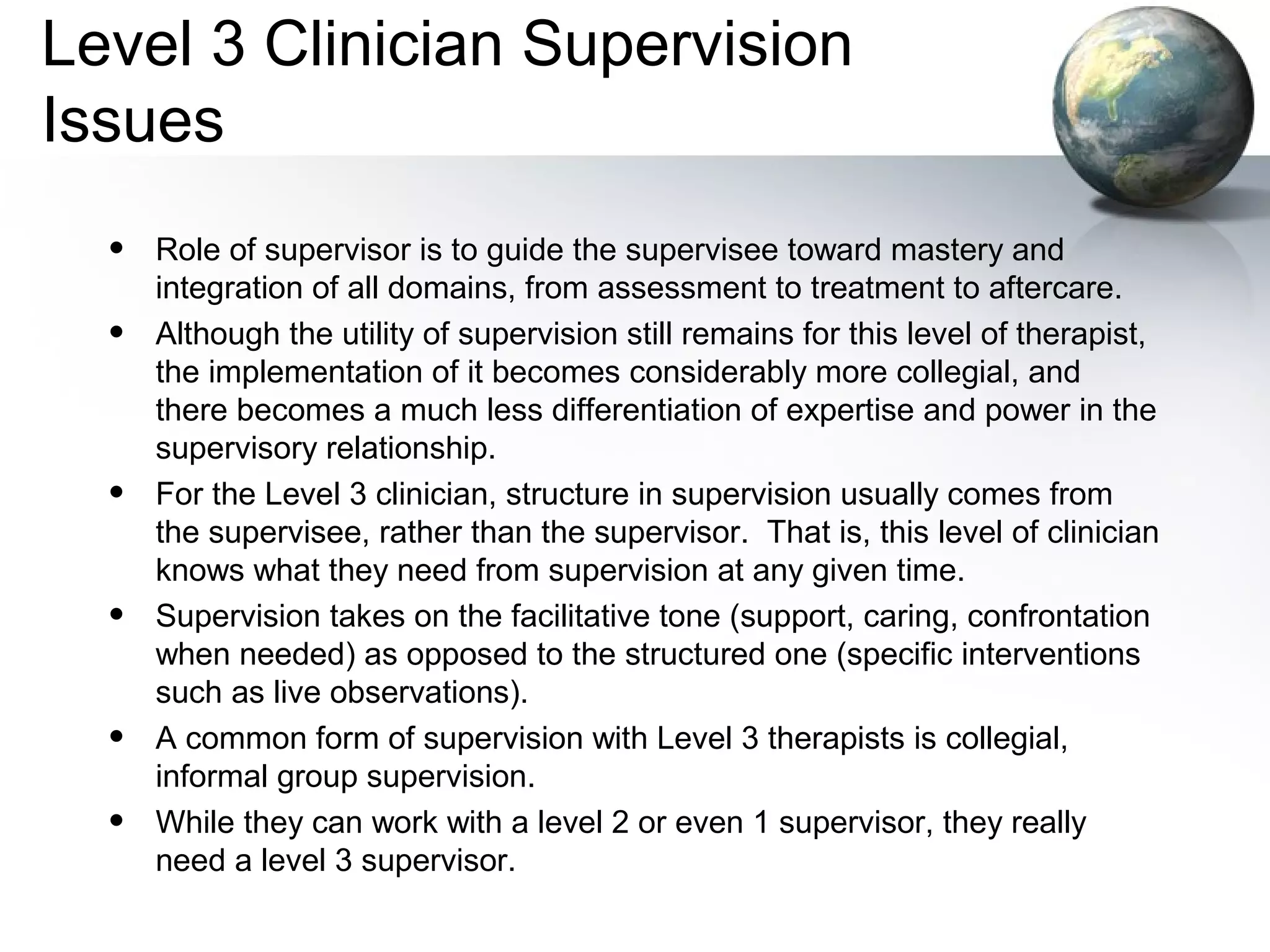 LPC Models and Techniques in Clinical Supervision | PPT
