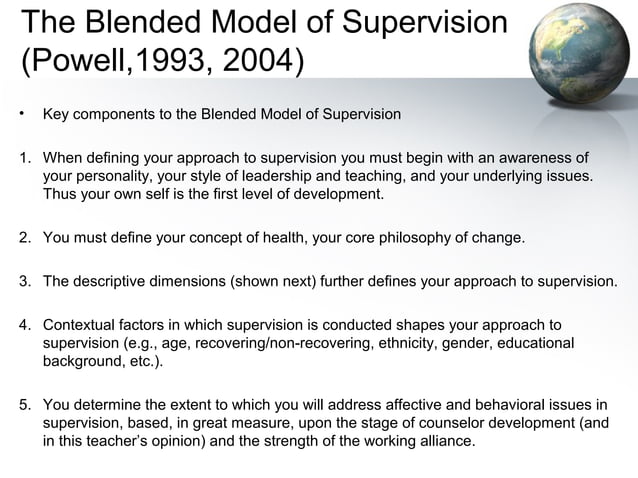 LPC Models and Techniques in Clinical Supervision | PPT