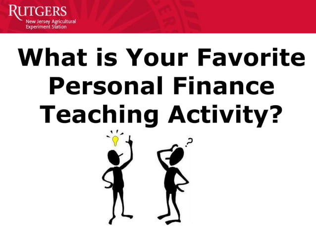 50 Creative Ways to Teach Personal Finance-11-14 | PPT
