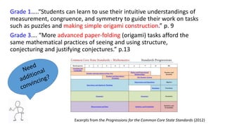 Adding STEAM to Math with Origami- NJEA 2016 Presentation | PPT