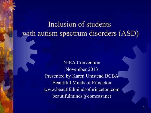 NJEA Autism Inclusion 2013 | PPT