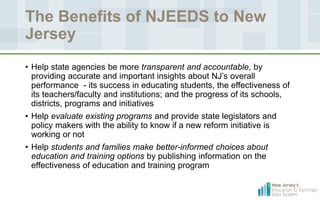 Overview of the New Jersey Education to Earnings Data System | PPT
