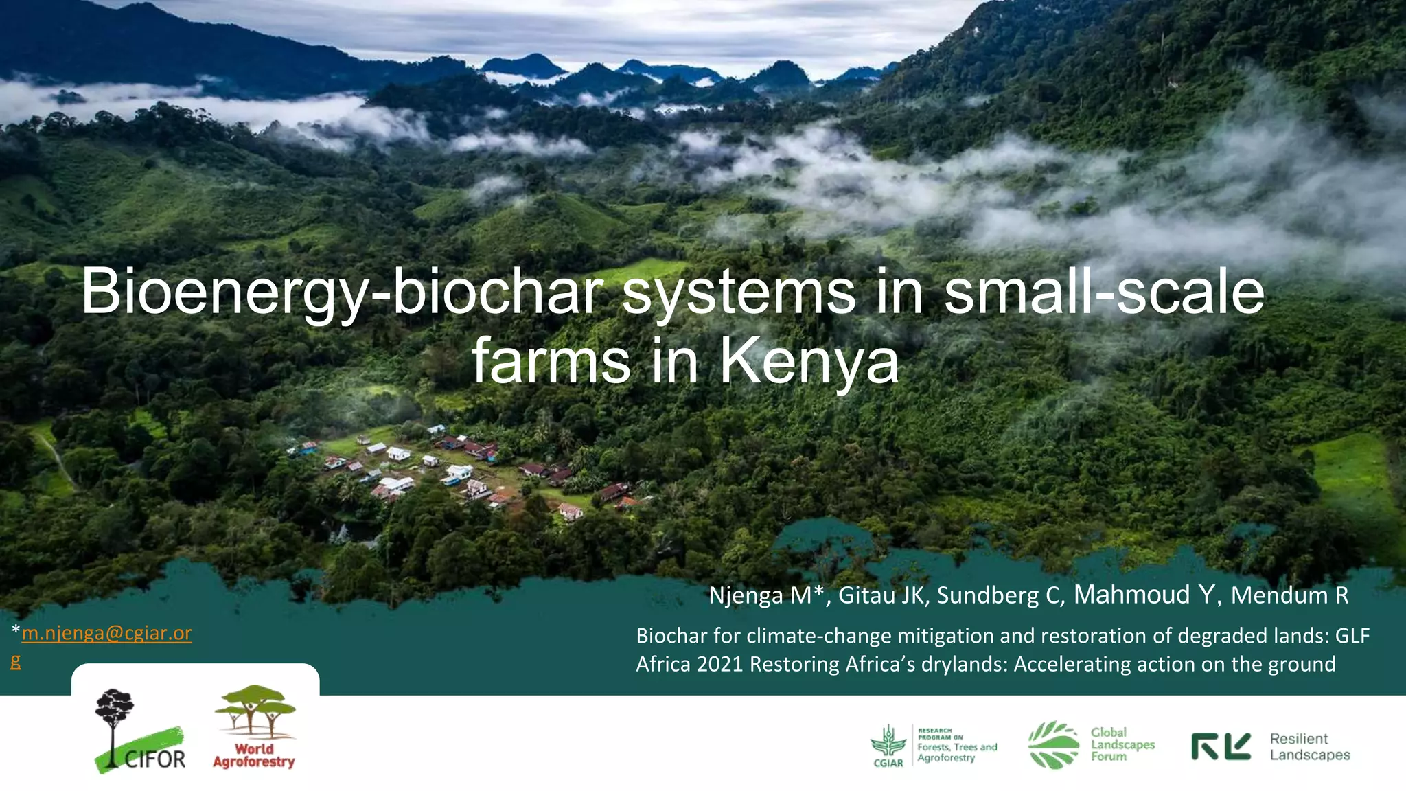 Bioenergy-Biochar Systems in Small-Scale Farms in Kenya | PPTX