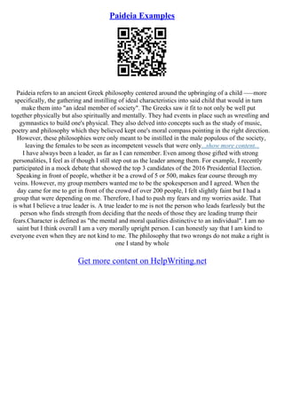 Njhs Essay Examples | PDF