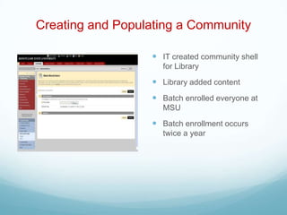 Creating Library Community | PPTX