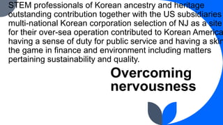 NJ local politics & Korean workforce there | PPT